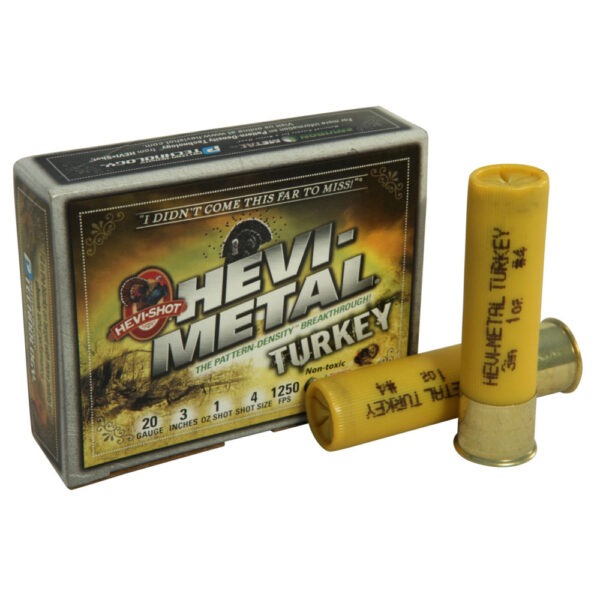 Hevi Metal Turkey 20 gauge 3 Inch 4 Shot 1 oz. 1250 FPS (5 rd box ...