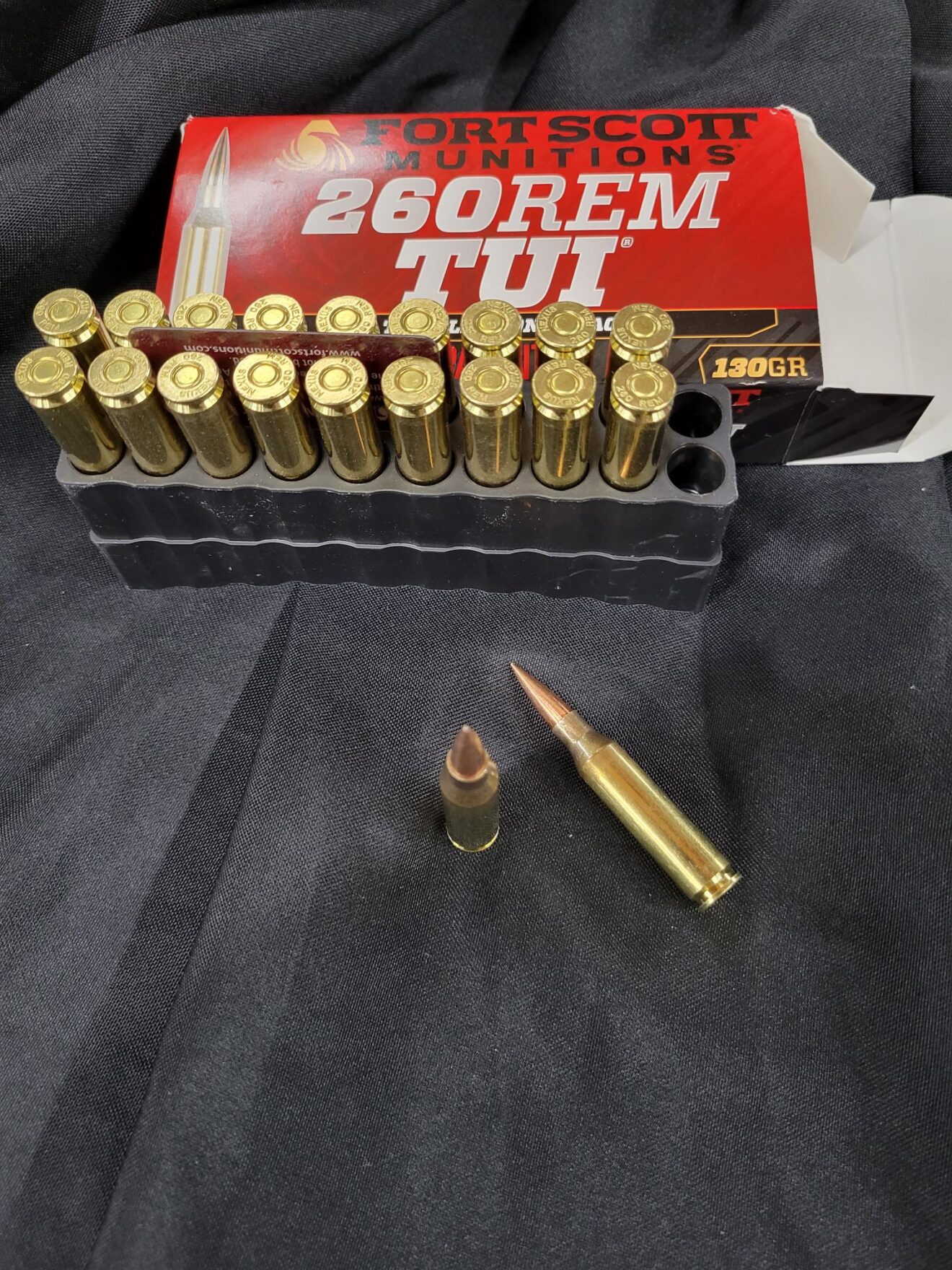 Fort Scott Munitions 260 REM 130 grain TUI Hunting/Defense (20 rd box ...