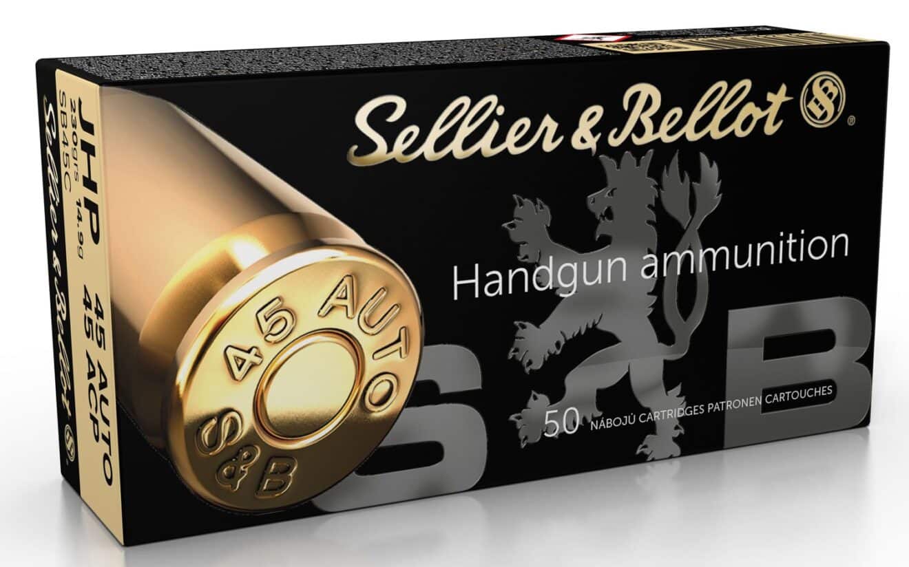Sellier and Bellot 45 acp 230 grain Jacketed Hollow Point (50 rd box ...