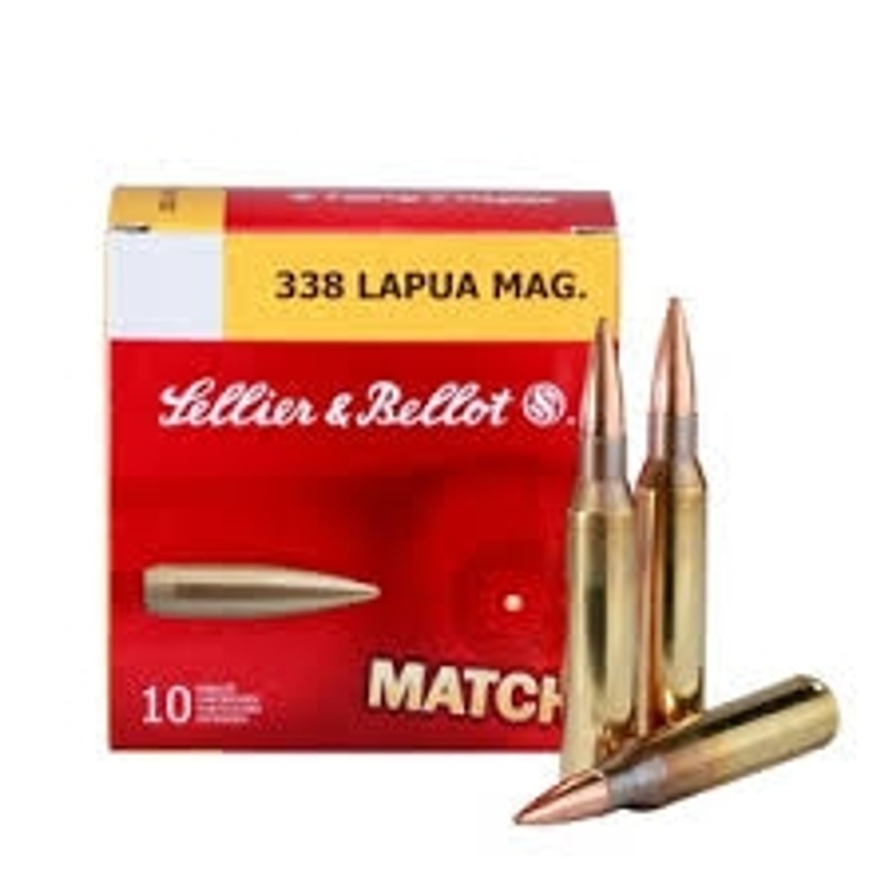 Sellier and Bellot 338 Lapua 300 grain HPBT 2713 FPS (10 rd box ...