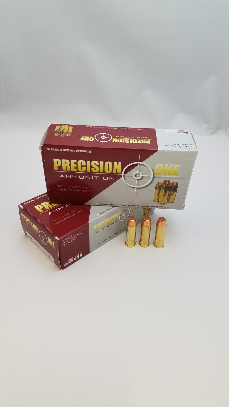 Precision One .44 Magnum 240 grain FMJ Full Metal Jacket 50 rd box FREE ...